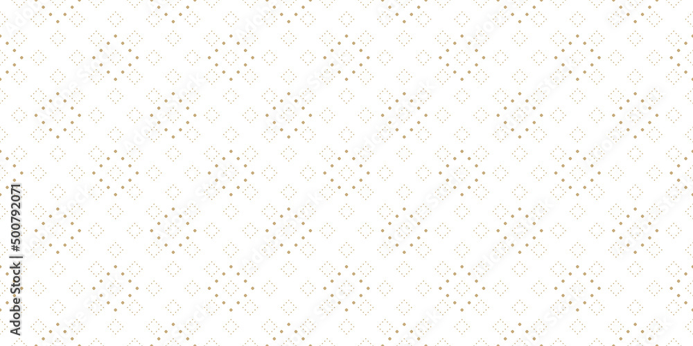 Subtle minimalist dotted seamless pattern, delicate golden vector ...