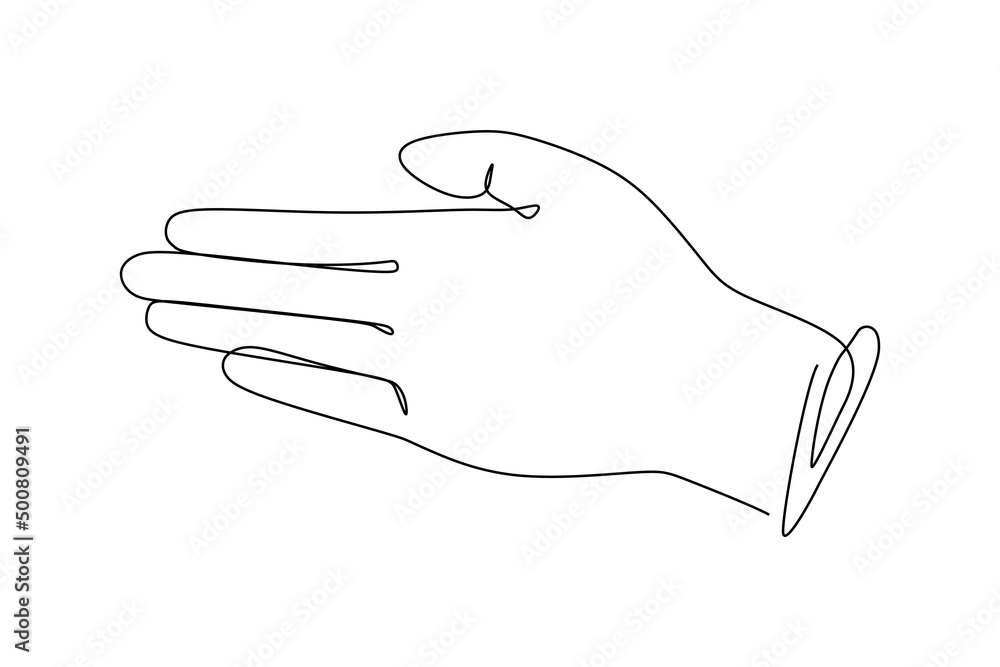 Wrist Palm gesture. Different position of the fingers. Sign and symbol ...