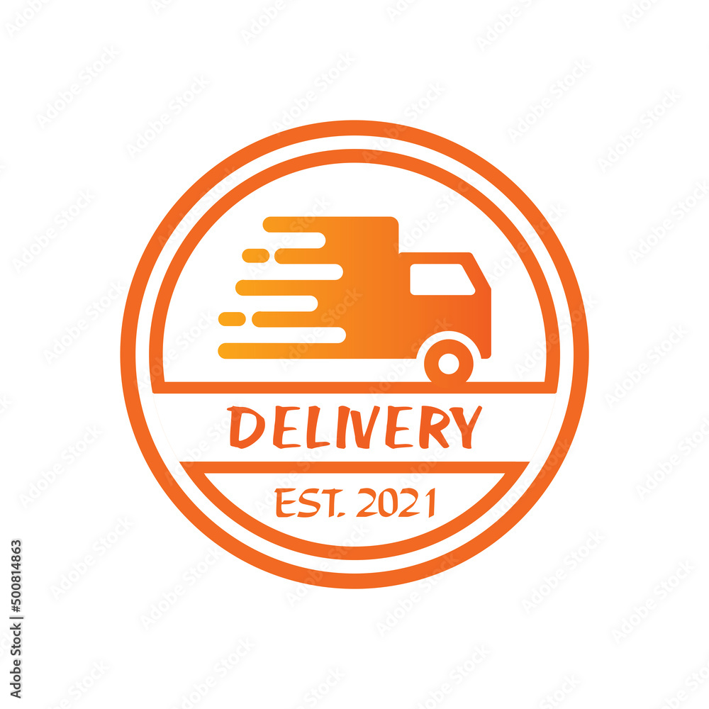 restaurant logo , delivery logo vector Stock Vector | Adobe Stock
