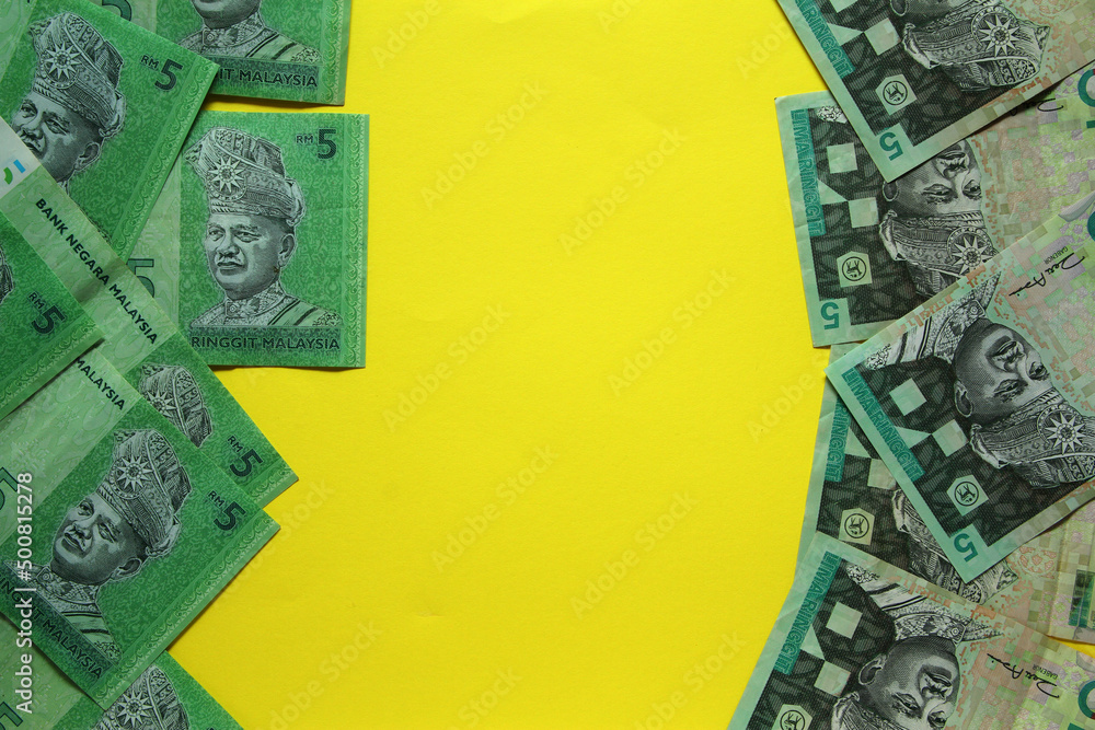 Malaysia Five 5 Ringgit banknotes Stock Photo | Adobe Stock