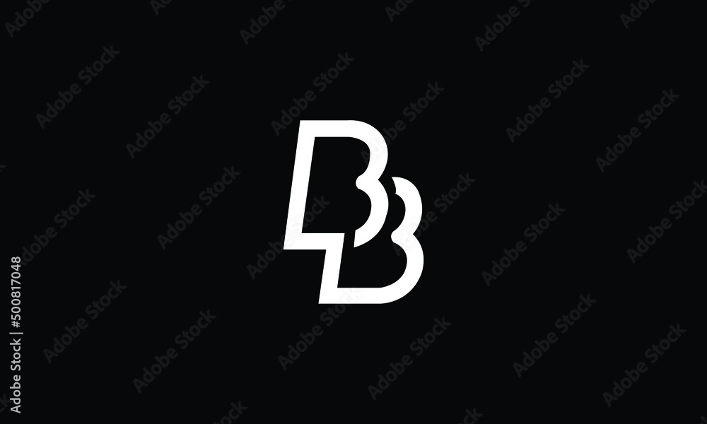 Initial based BB logo template. Unique monogram alphabet letters design ...