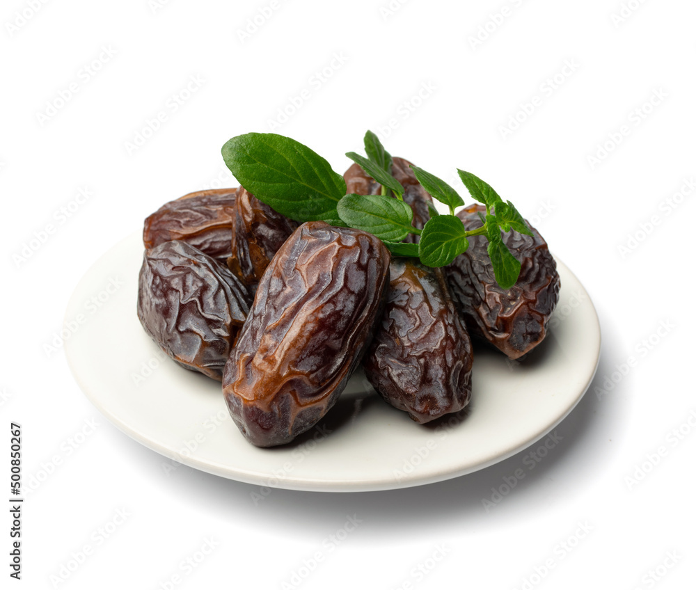 Big Dates Isolated. Date Palm Fruits Stock Photo | Adobe Stock