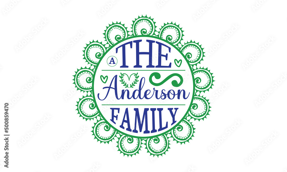 The Anderson family SVG, Monogram SVG Bundle, Monogram Font Alphabets ...