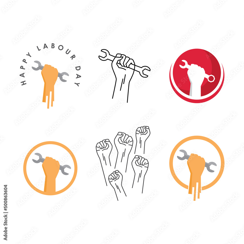 Happy labour day symbol Stock Vector | Adobe Stock