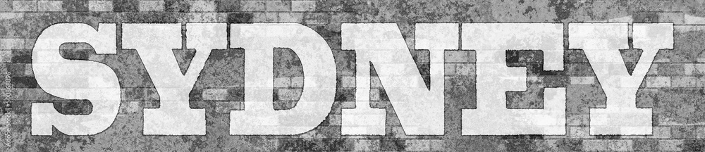Street art lettering of SYDNEY Stock Illustration | Adobe Stock