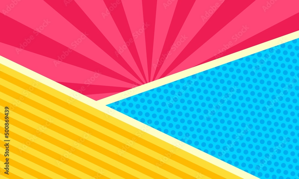 Colorful comic page background template Stock Vector | Adobe Stock