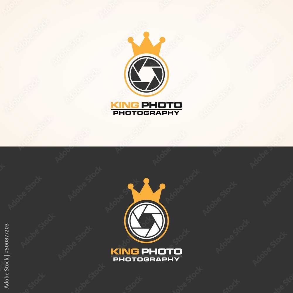 King photo logo design good use for symbol brand icon and more Stock ...