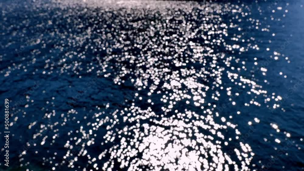 Unfocused Sun Reflection on Surface on Lake Lugano in Ticino ...