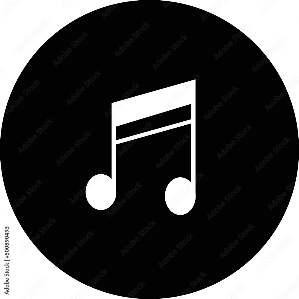 music symbol in round circle svg vector cutfile for cricut and ...
