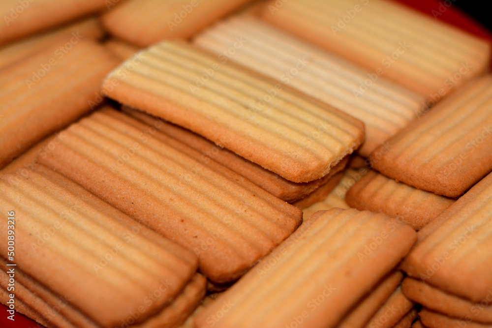 A pile of traditional Arabic cookies for celebration of Islamic ...