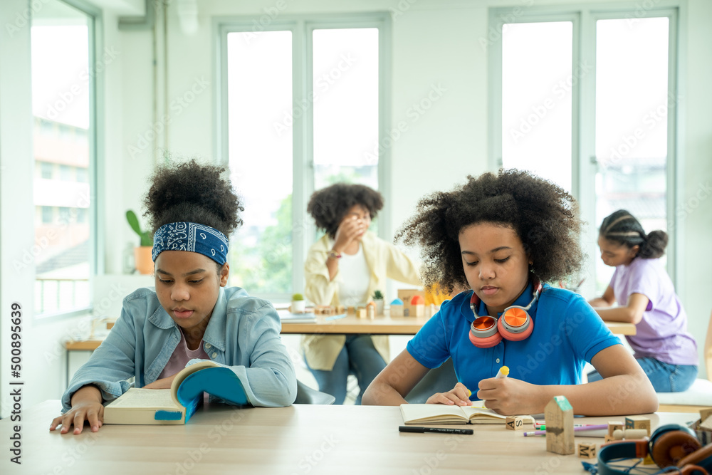 American Children In Classroom