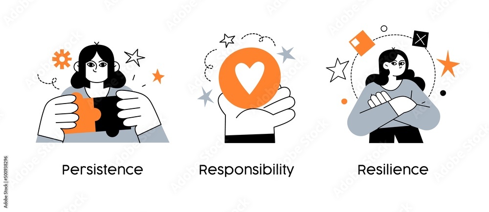 Important Leadership Skills for Business Success- set of concept ...