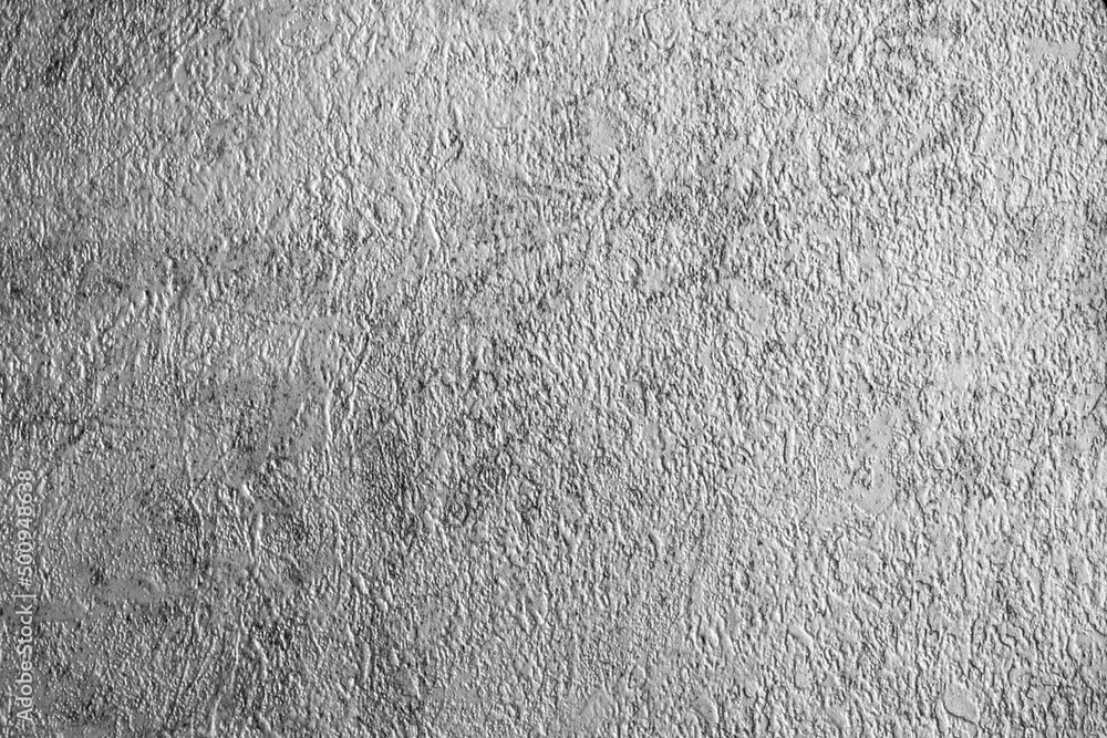 Gray background of decorative plaster with abstract spots. Unusual ...
