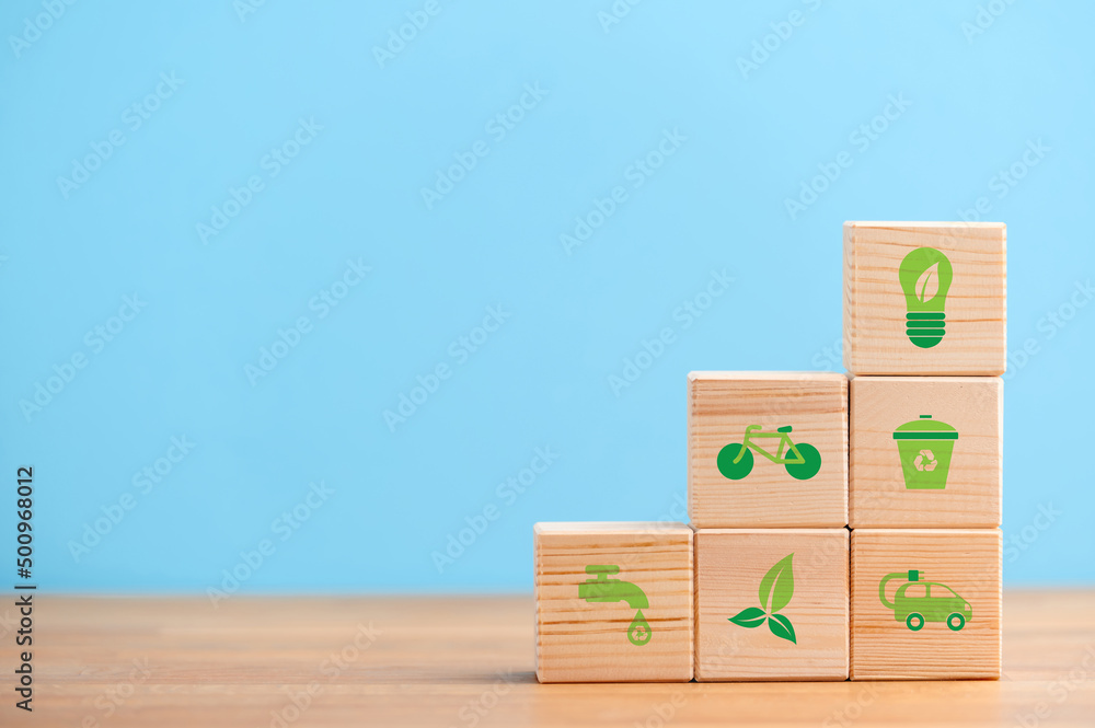 Save the nature. Circular economy concept, recycle, environment, reuse ...