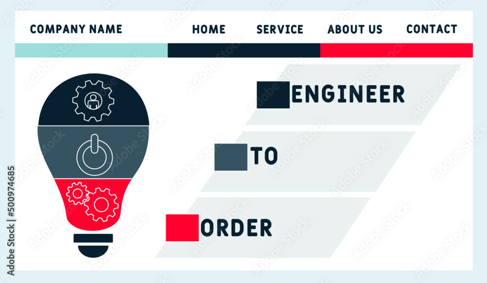Vecteur Stock ETO - Engineer to Order acronym. business concept ...