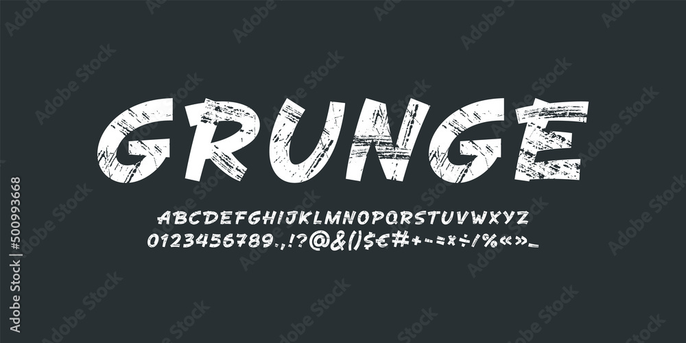 Brush handwritten shabby font, script rough alphabet, cursive grunge ...