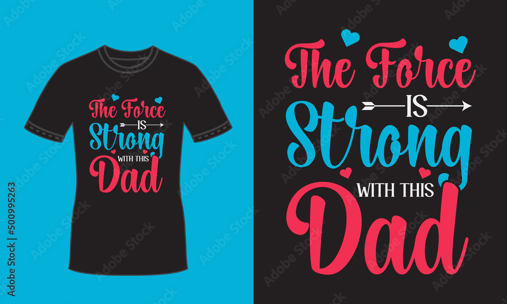 Red fathers day typography t shirt for greatest dad premium vector ...