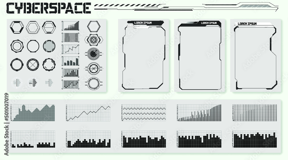Simple and easy-to-use frame set. Callouts titles. Callout bar labels ...