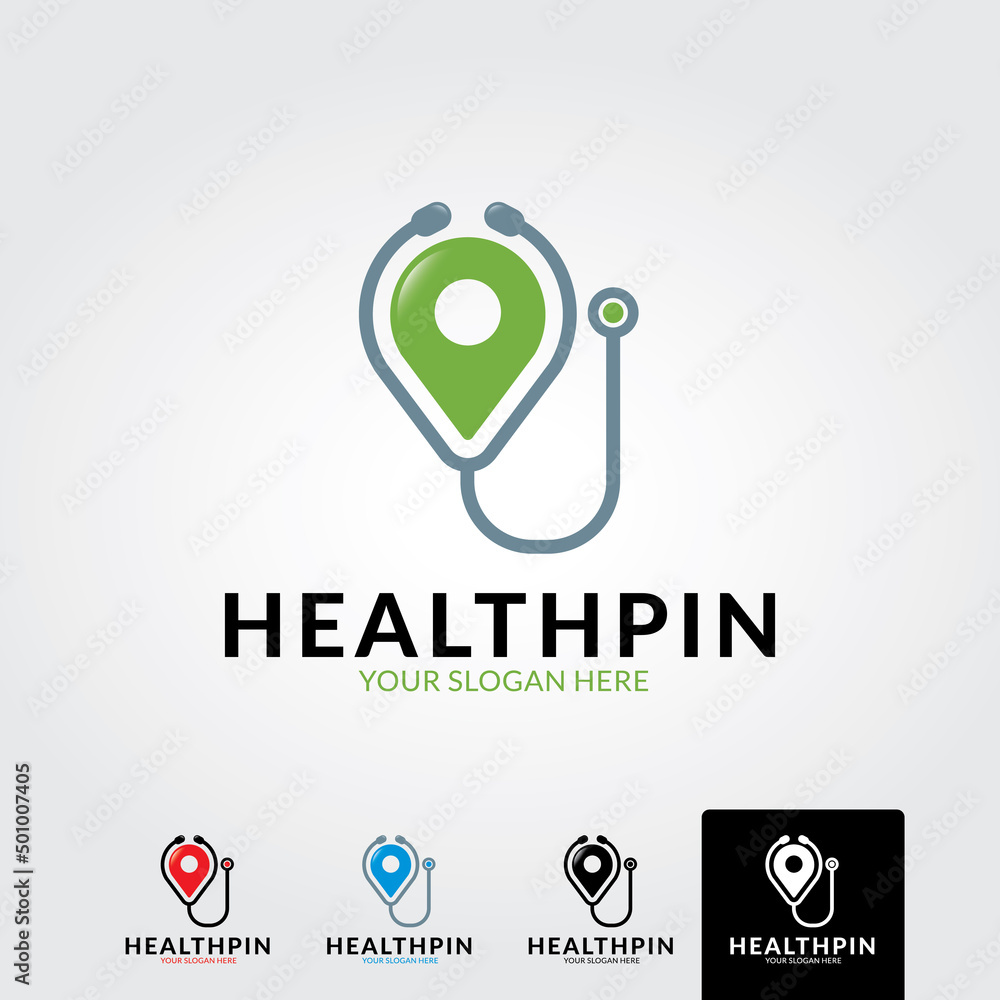 Health logo template - vector Stock Vector | Adobe Stock