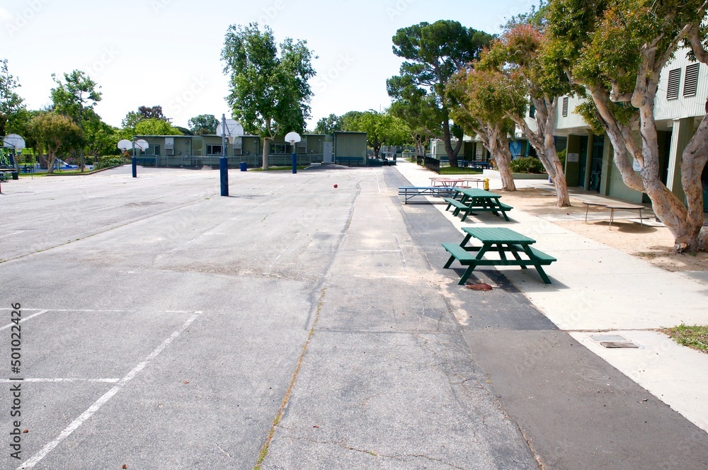 Point Dume middle school playground Malibu California Stock Photo ...
