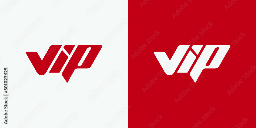 VIP monogram, car, motors letter mark, symbol, technology, security ...