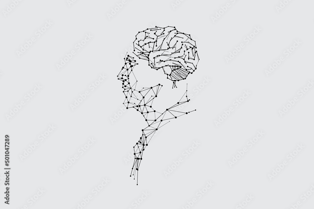 Human brain and its capabilities. Stock Vector | Adobe Stock
