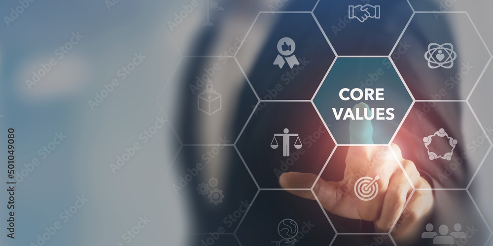 Core values,corporate values concept. Company culture and strategy ...