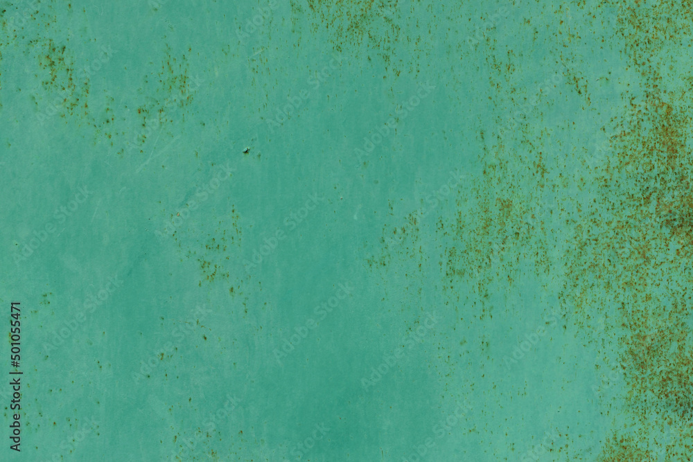 Texture of painted surface with small rust spots. Old metal surface ...