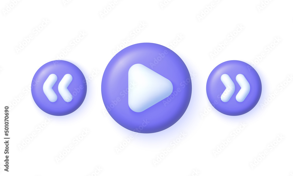 Player concept button 3D Vector. Play button great design for any ...