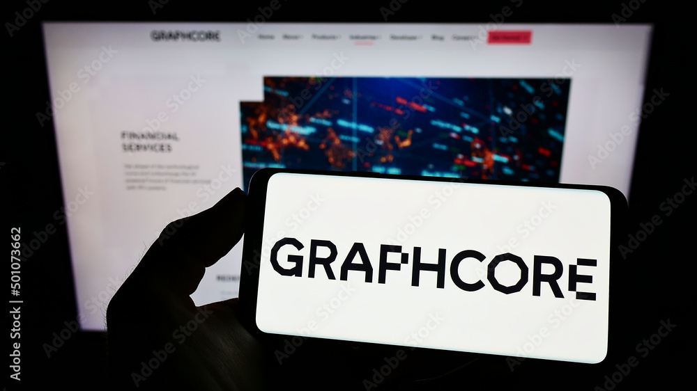 Stuttgart, Germany - 03-29-2022: Person holding mobile phone with logo ...