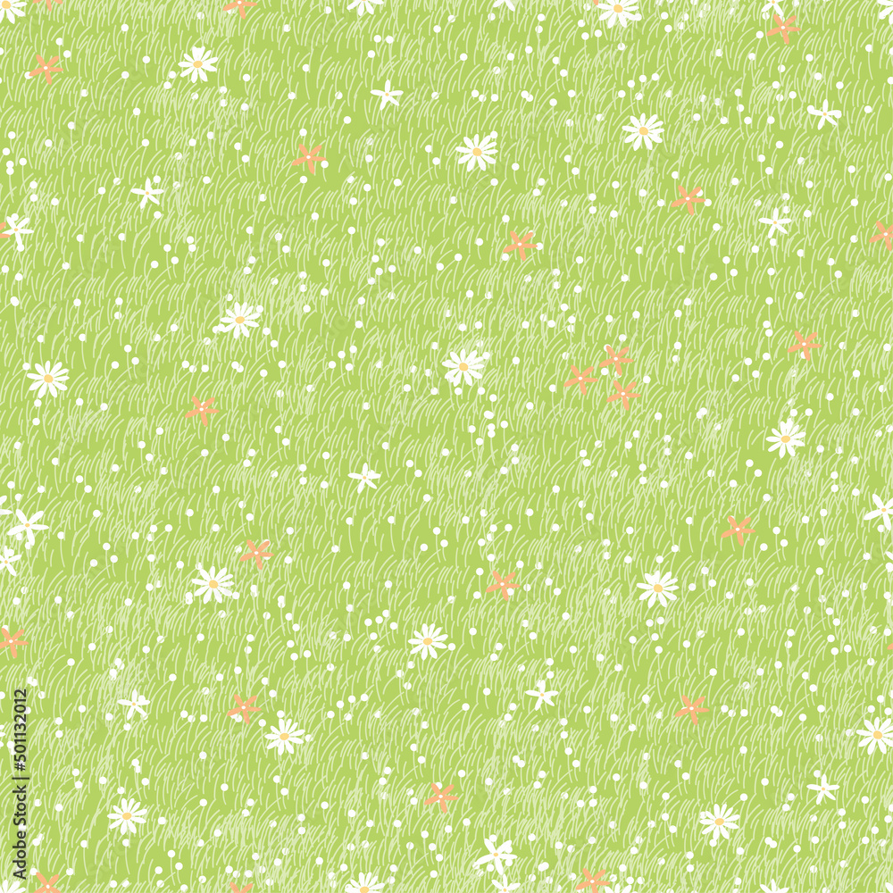 Seamless Spring green grass in summer,Vector illustration backdrop ...