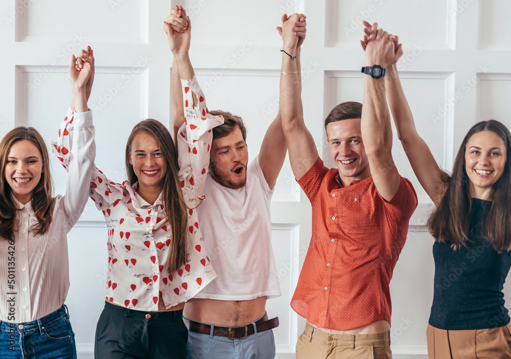 People holding hands. Together, we are stronger Stock Photo | Adobe Stock