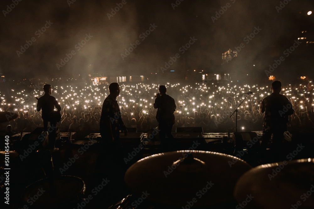 artist on stage back view Stock Photo | Adobe Stock