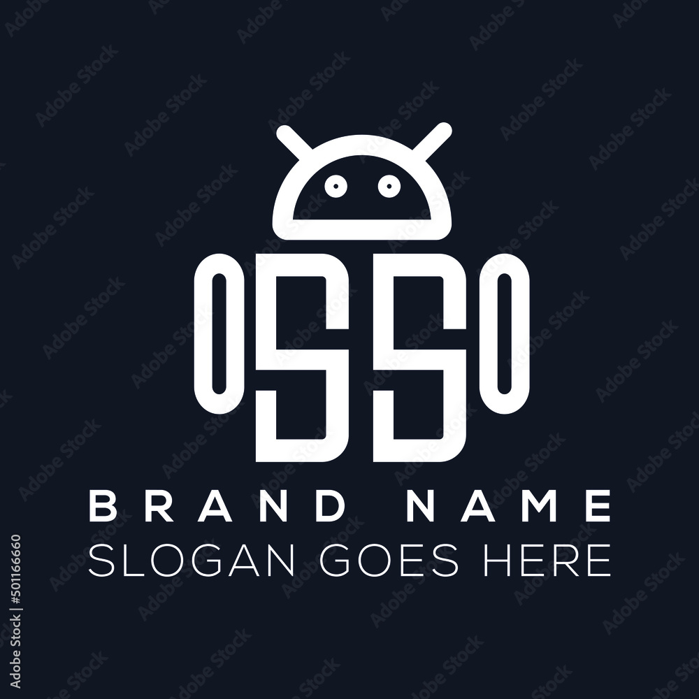 SS logo design initial creative letter on black background. SS vector ...