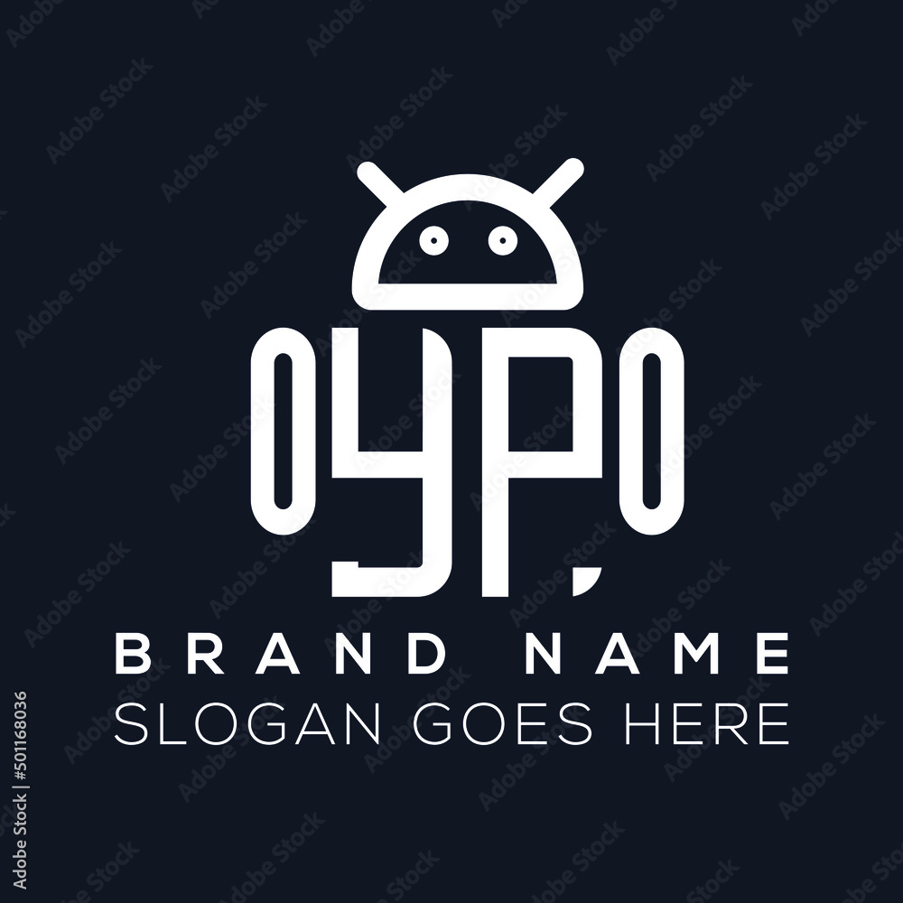 YP logo design initial creative letter on white background. YP vector ...