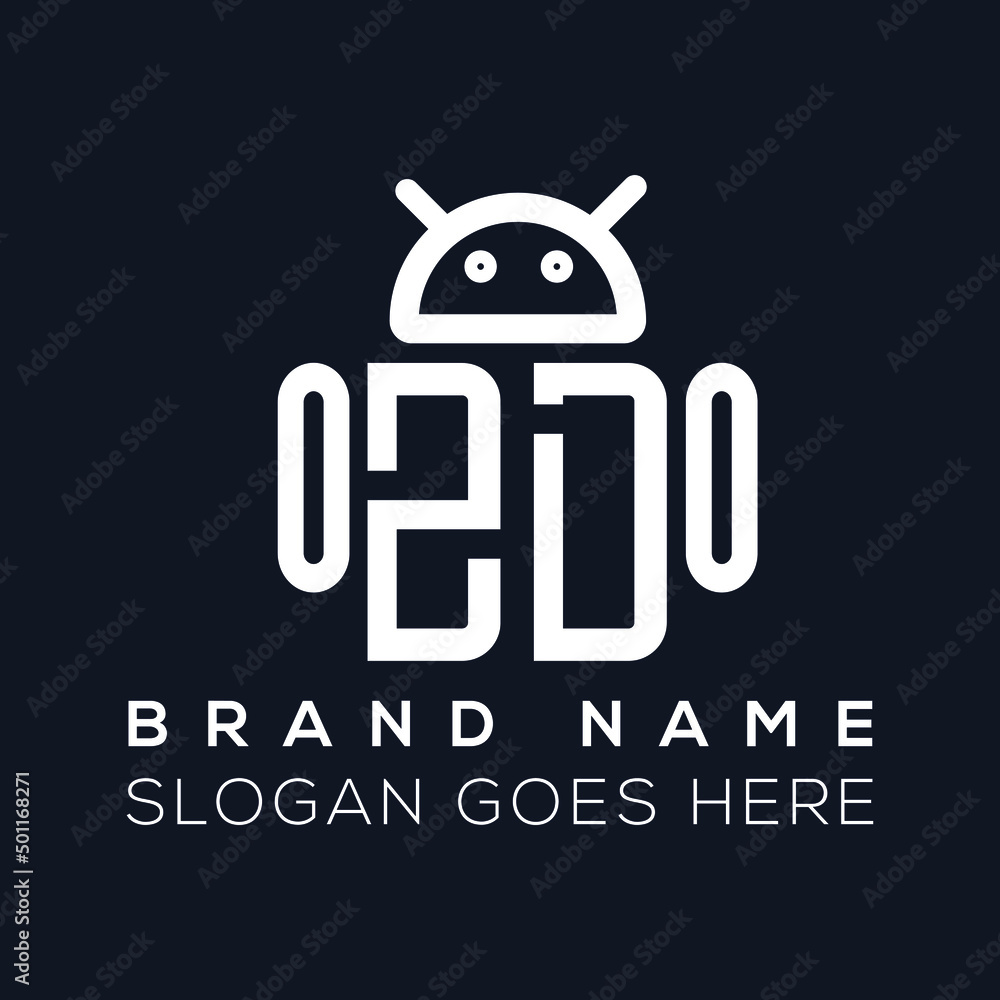 ZD logo design initial creative letter on white background. ZD vector ...