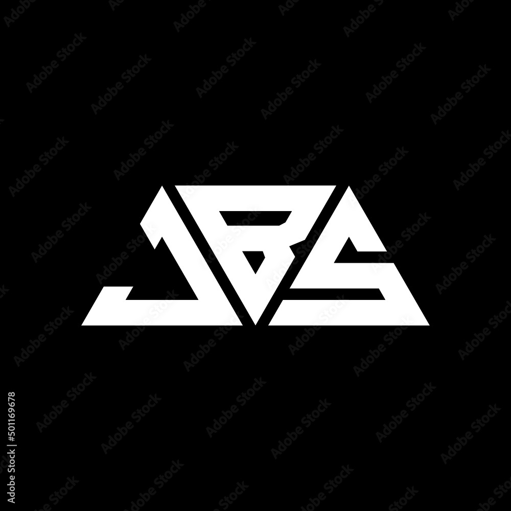 JBS triangle letter logo design with triangle shape. JBS triangle logo ...