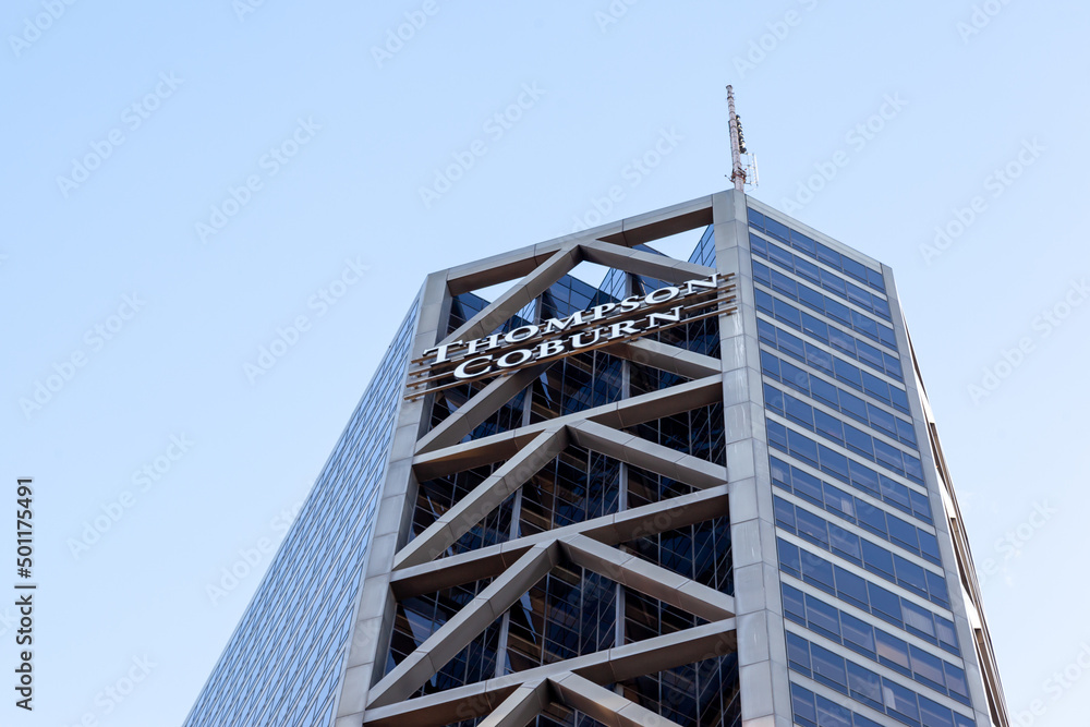 St. Louis, Missouri, United States - March 25, 2022: Thompson Coburn ...