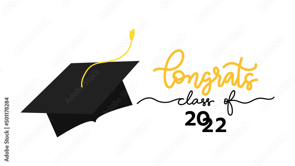 Class of 2022 handwriting calligraphy Congratulations Graduates Class ...