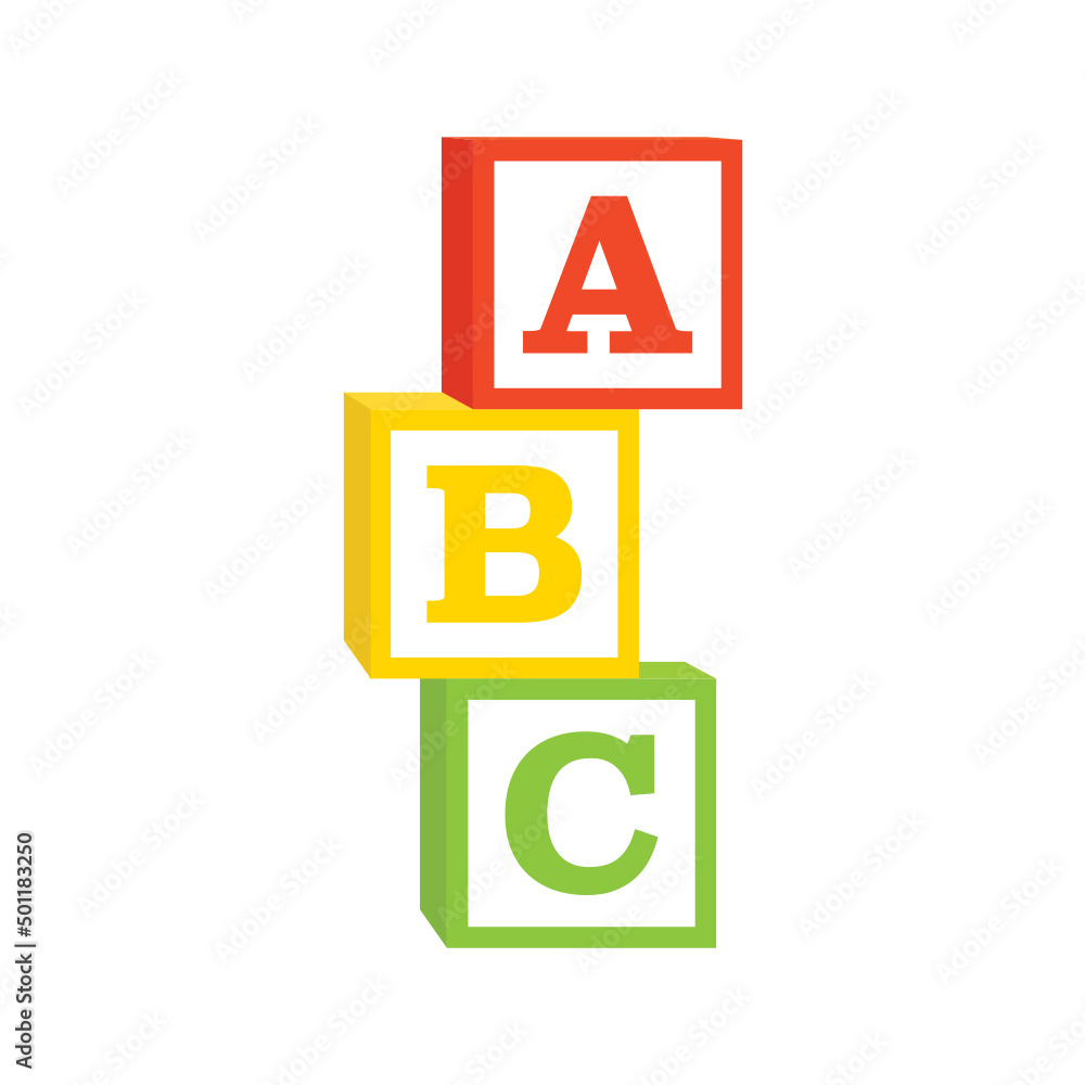 Letter Wood Block, A B C Toy Block, Toy Blocks, Kids Toy Wood Block ...