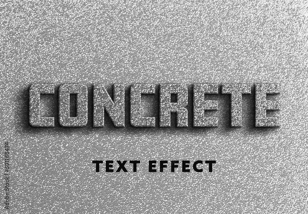 Concrete Texture Text Effect Stock Template | Adobe Stock