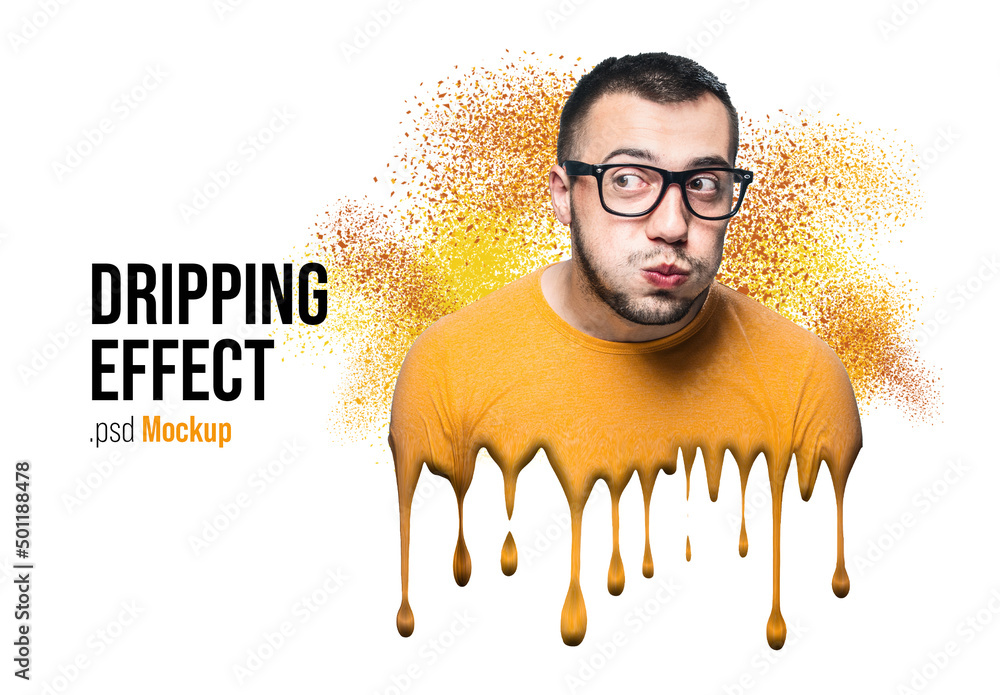 Dripping Effect Stock Template | Adobe Stock