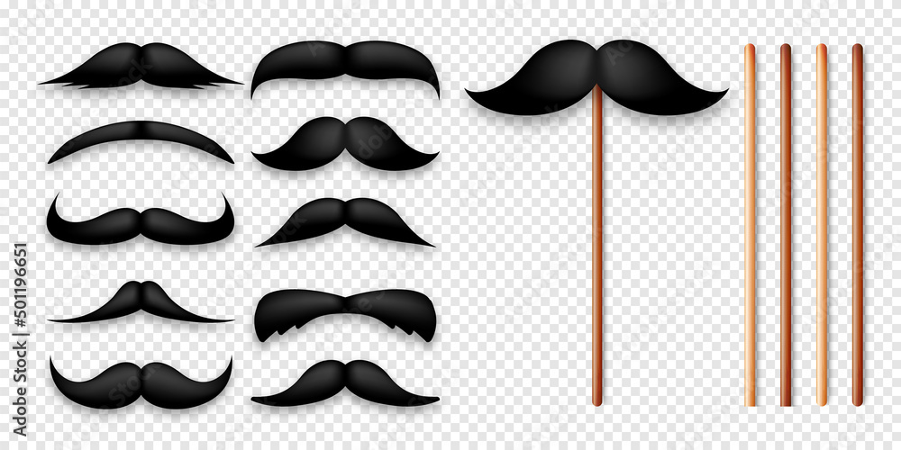 Realistic Moustache Png