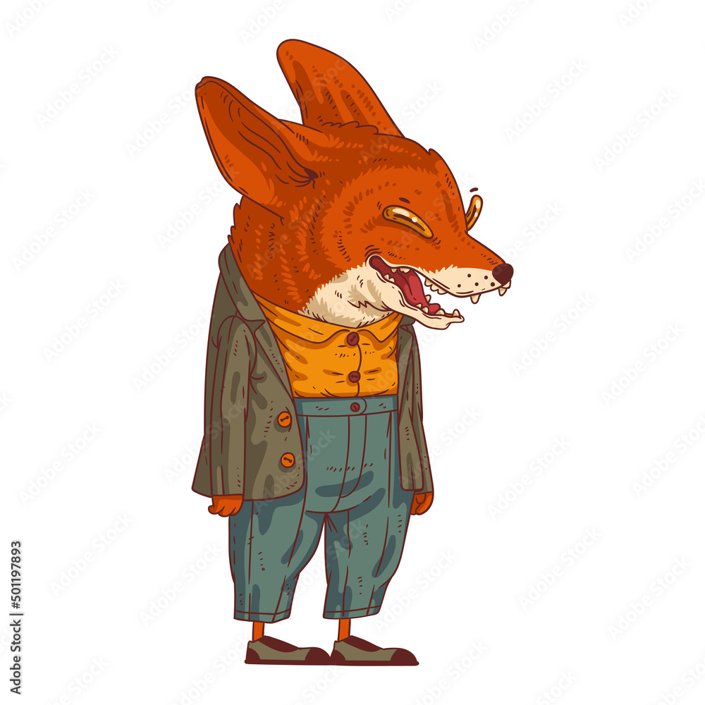 A Good Joke, isolated vector illustration. Casually dressed ...
