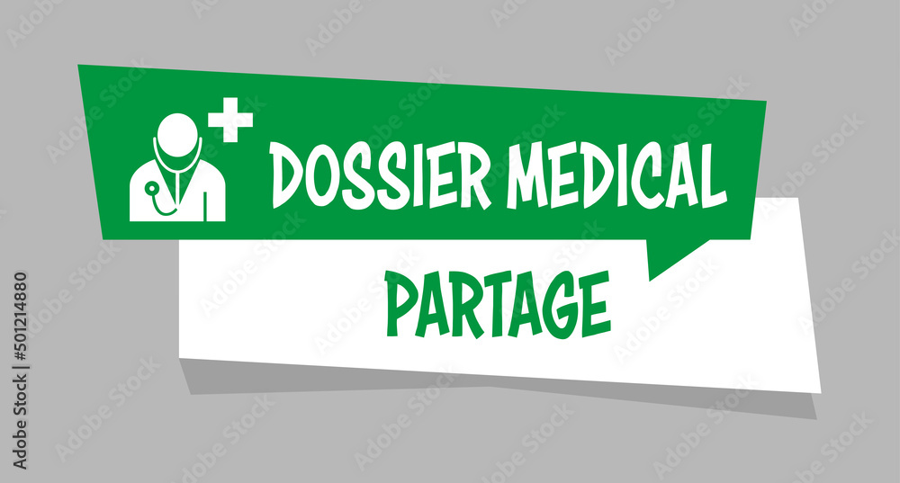 Poster Logo dossier médical partagé. – Wall Art | UkPosters