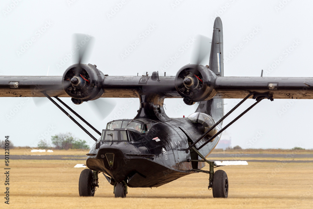 RAAF Williams, Point Cook, Australia - March 1, 2014: Consolidated PBY ...
