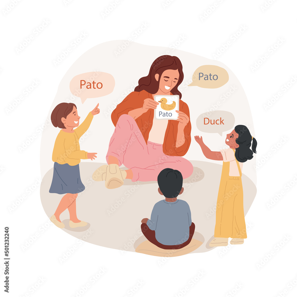 Cards with animals isolated cartoon vector illustration. Learn animal ...