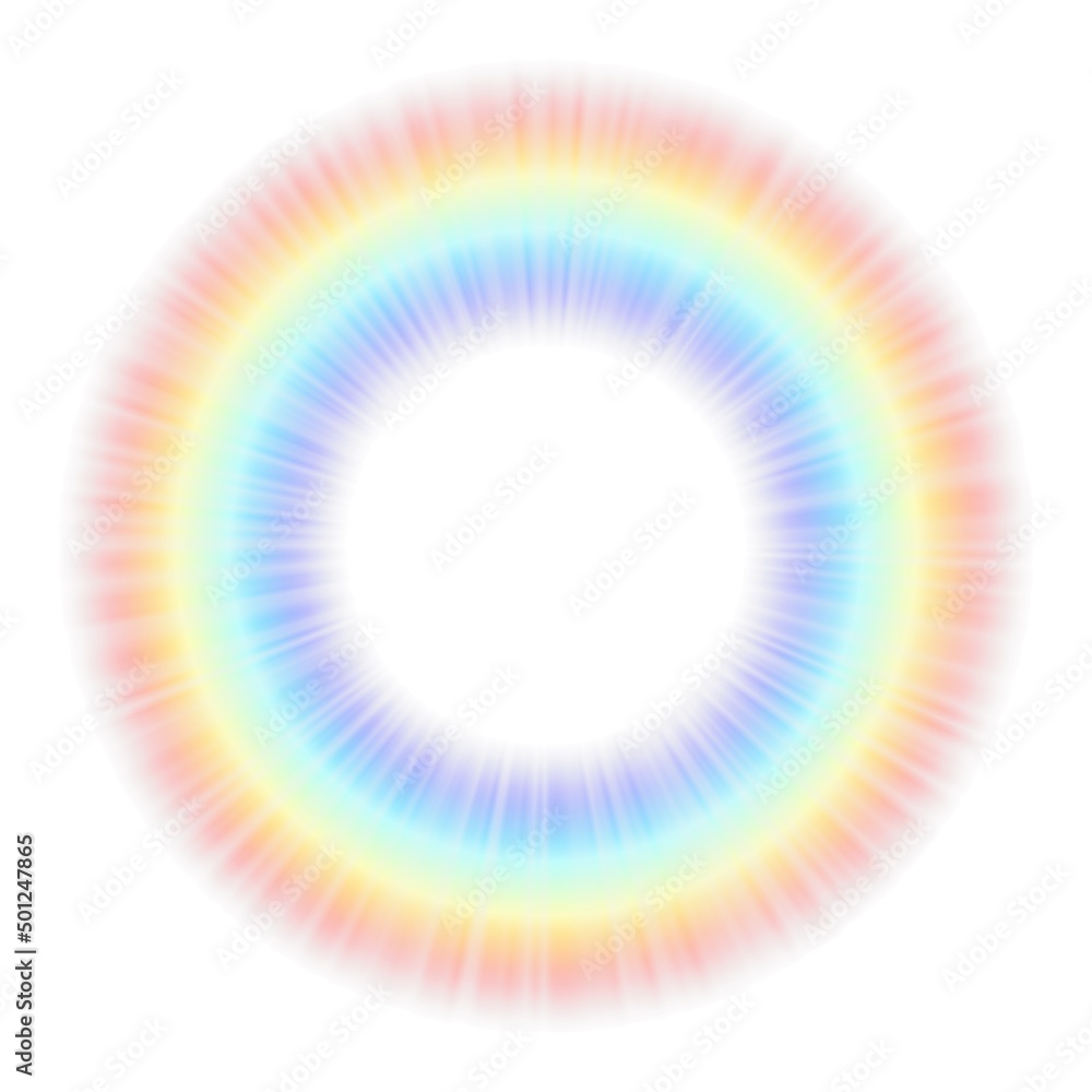 Rainbow Lenticular Halo Element 4k Stock Photo | Adobe Stock