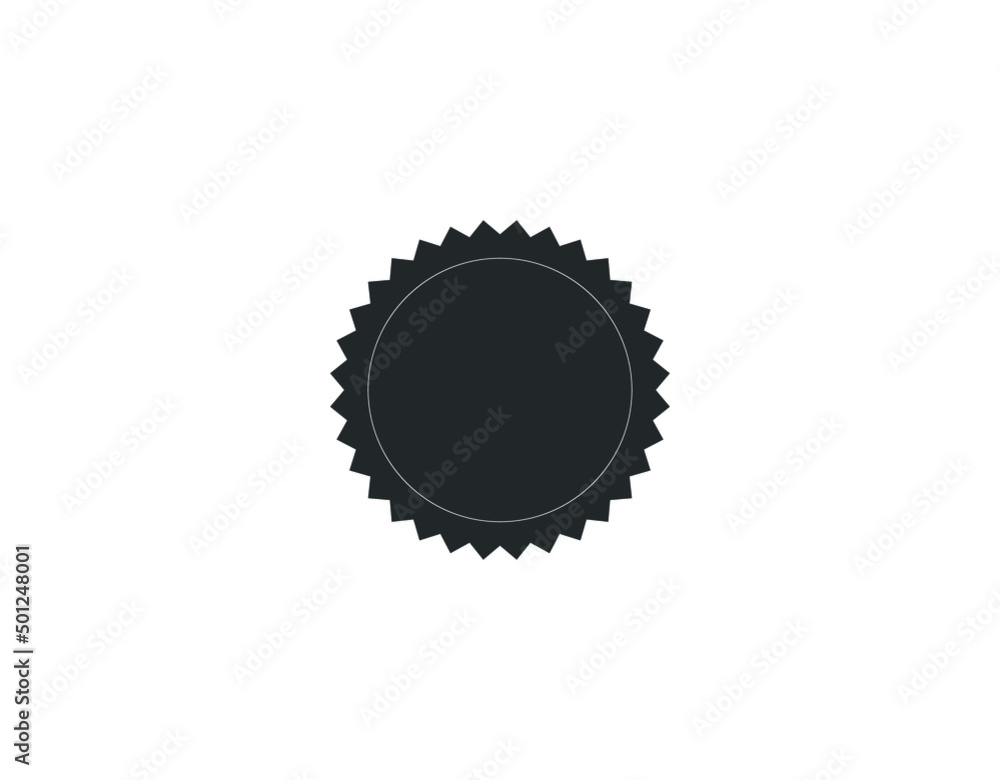 Round Stamps for Logo. Sharp and Rounded edges. Isolated vector ...