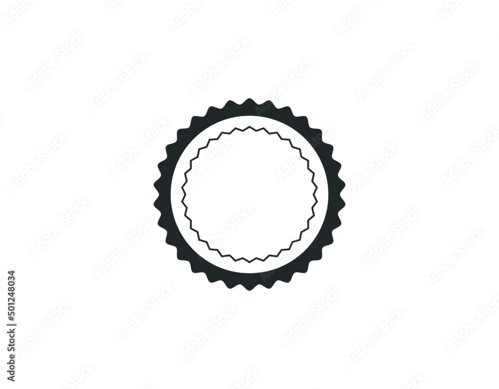Round Stamps for Logo. Sharp and Rounded edges. Isolated vector ...